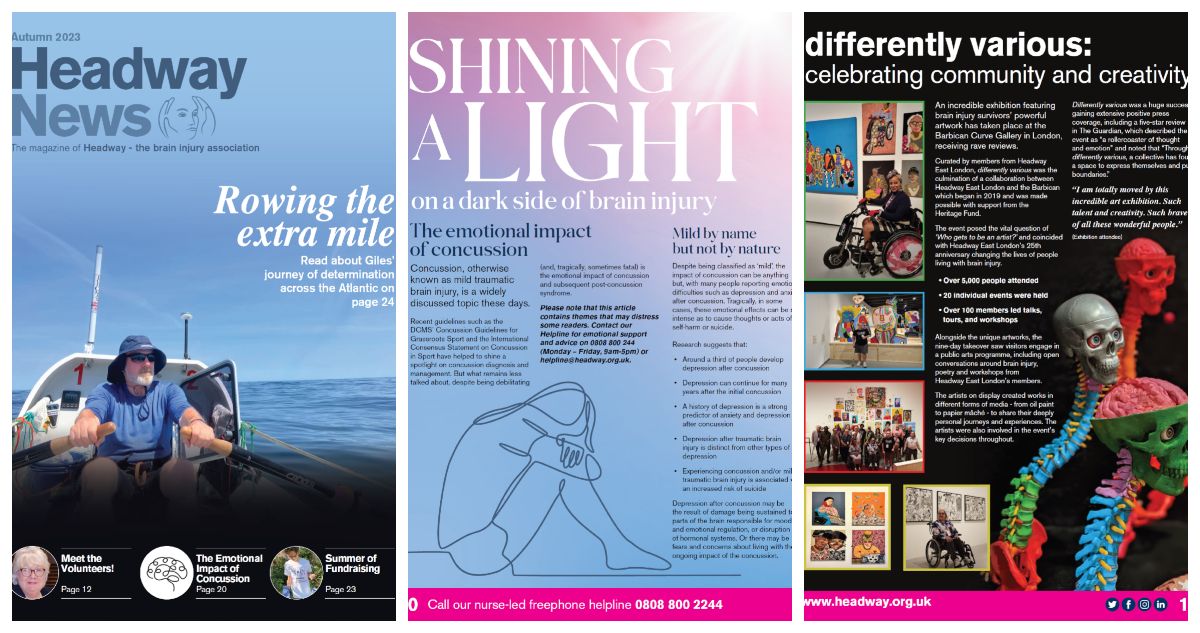 Headway News autumn 2023 | Headway